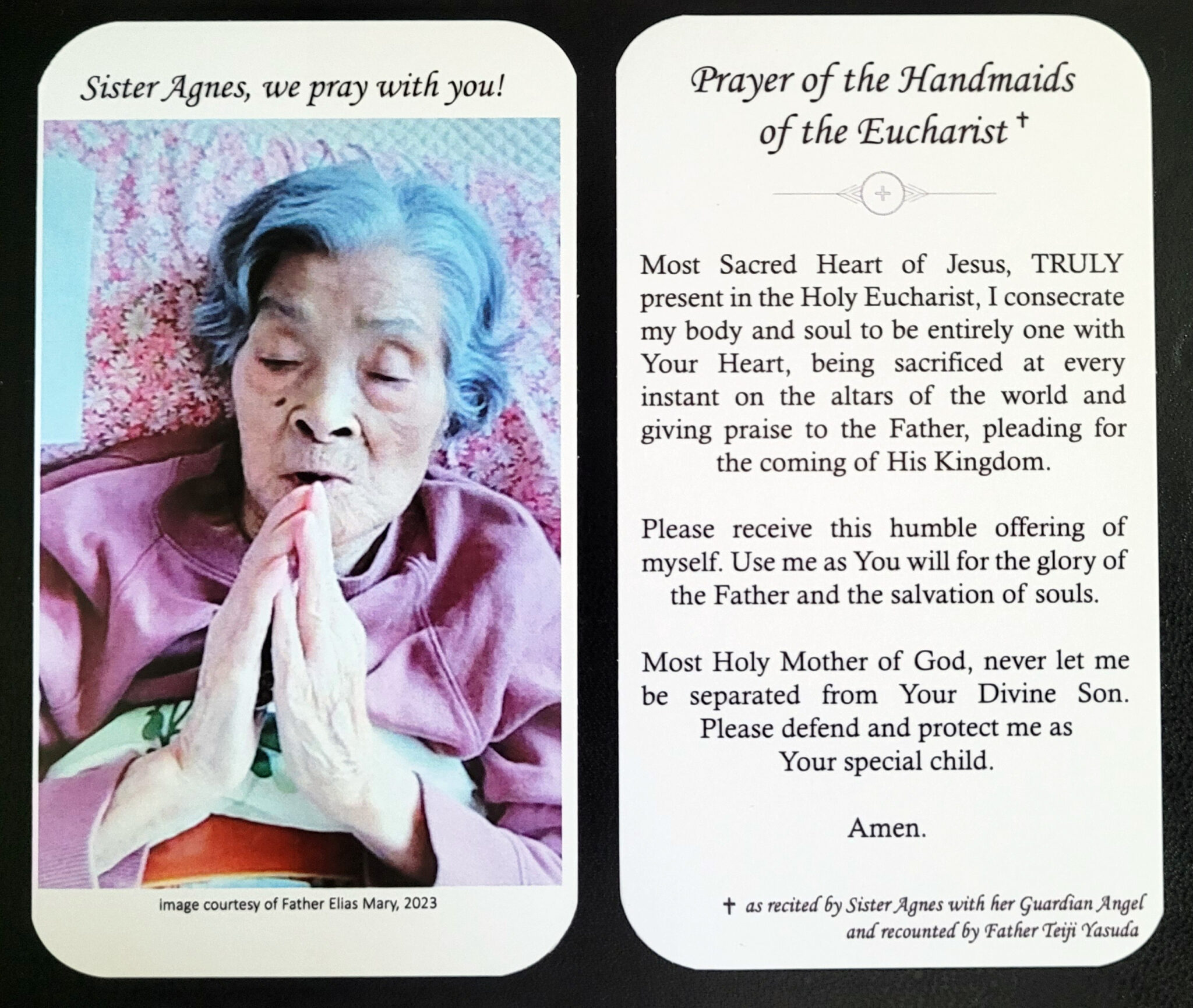 WQPH Radio 89.3 FM - » Sister Agnes Sasagawa Prayer Card